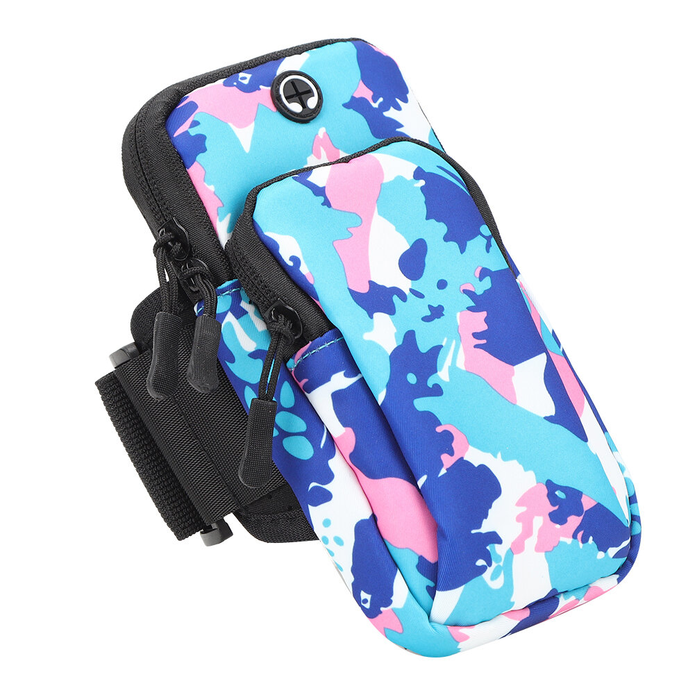 Водонепроницаемая спортивная сумка Arm Universal Running Armband держатель телефона для iOS для Huaweirainbow Type - Blue Pink