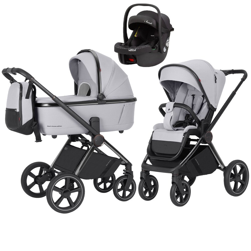 Коляска 3 в 1 Carrello Ultimo с термолюлькой с рождения автолюлька, люлька +прогулочный блок