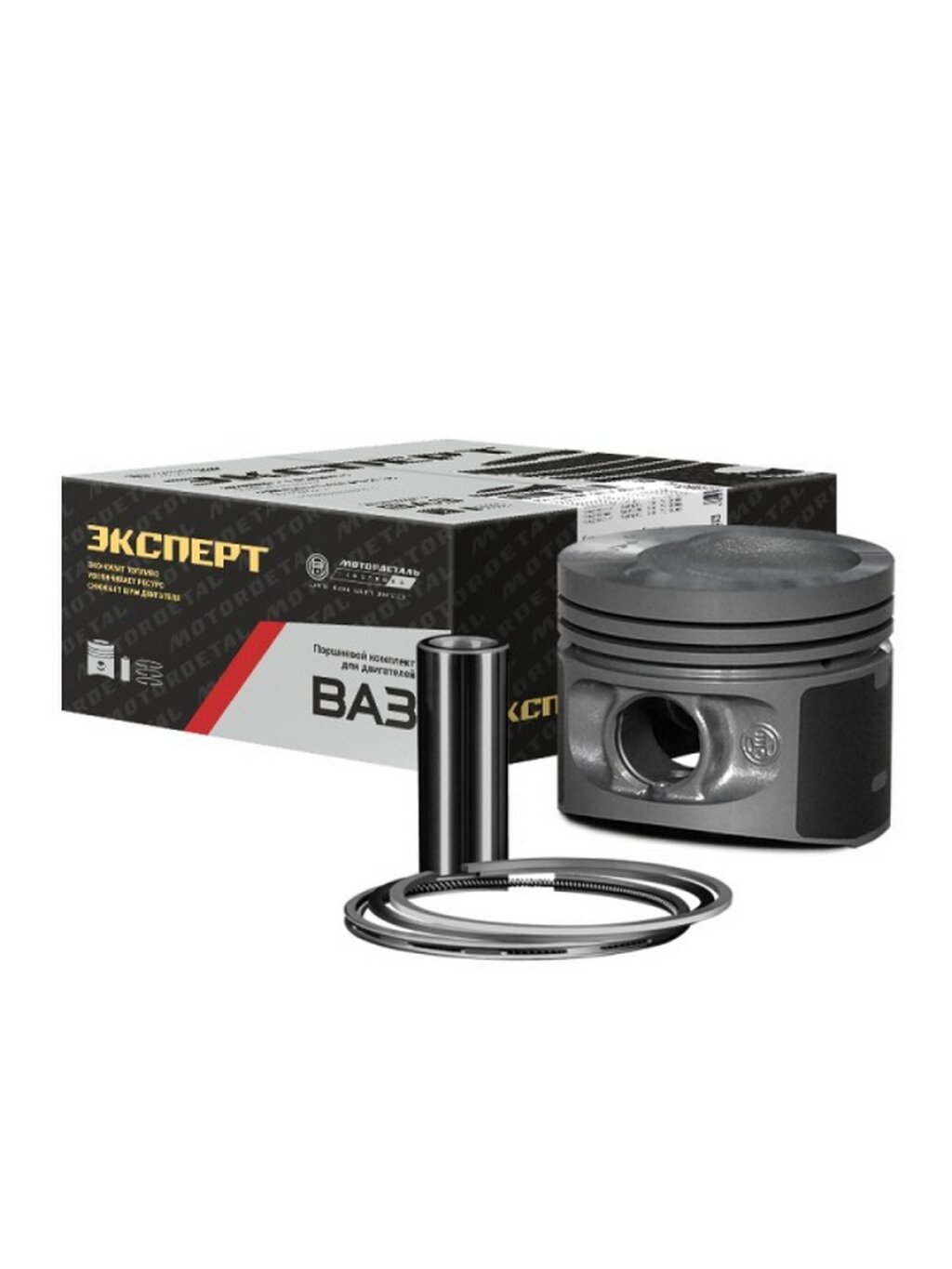Поршни для а/м ВАЗ 21213 (82.8-Е) "Мотордеталь" Эксперт с пальцами и кольцами