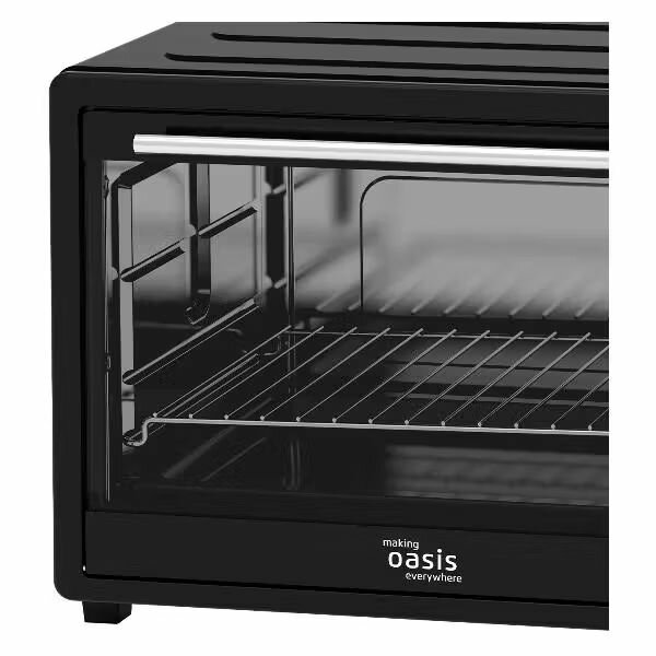 Мини-печь "Oasis" М-S30B, черная, механическое управление, таймер, 3 режима работы — фото 1