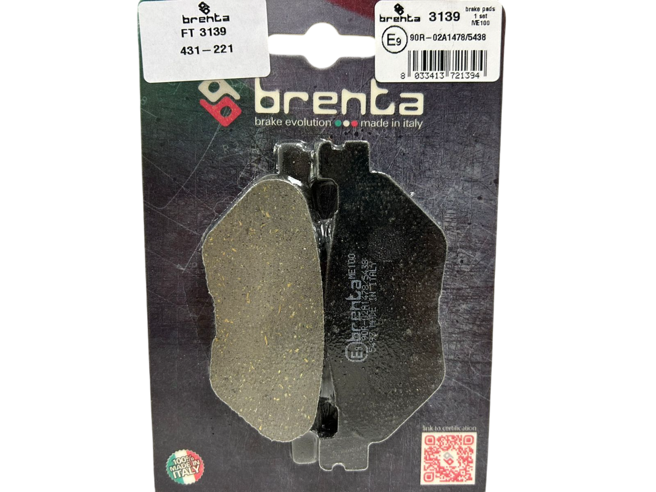 Тормозные колодки Brenta BR3139 (FT3139)