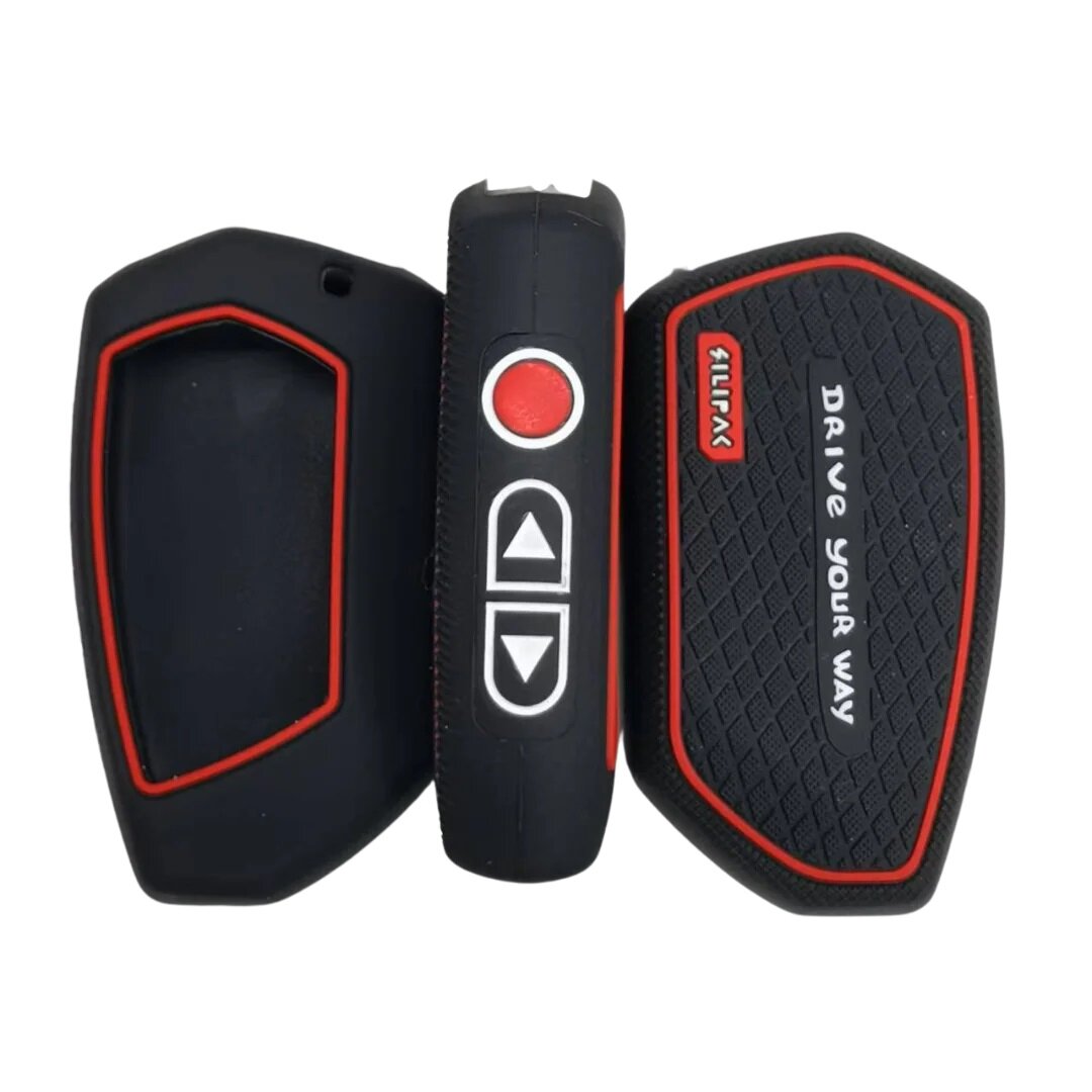 Чехол брелка для Pandora DX90 (Silipac) (Черный)