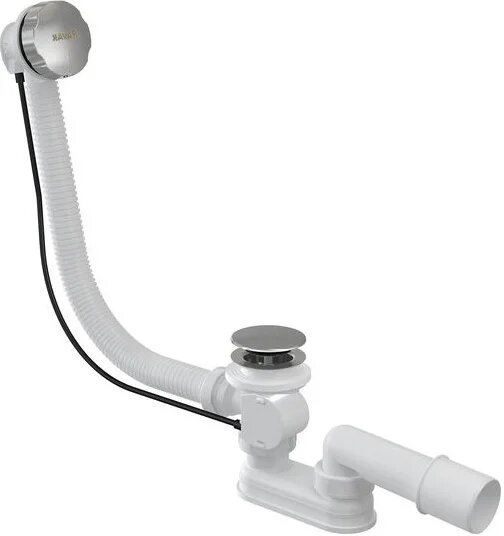 Слив-перелив для ванны Ravak X01318 полуавтоматический, хромированный