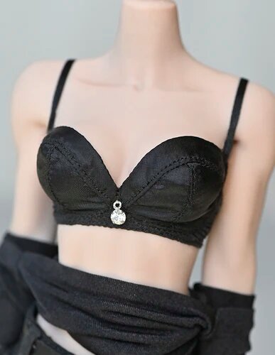 Женский бюстгальтер для 12-дюймовых фигурок PH TBL Черный, black top only