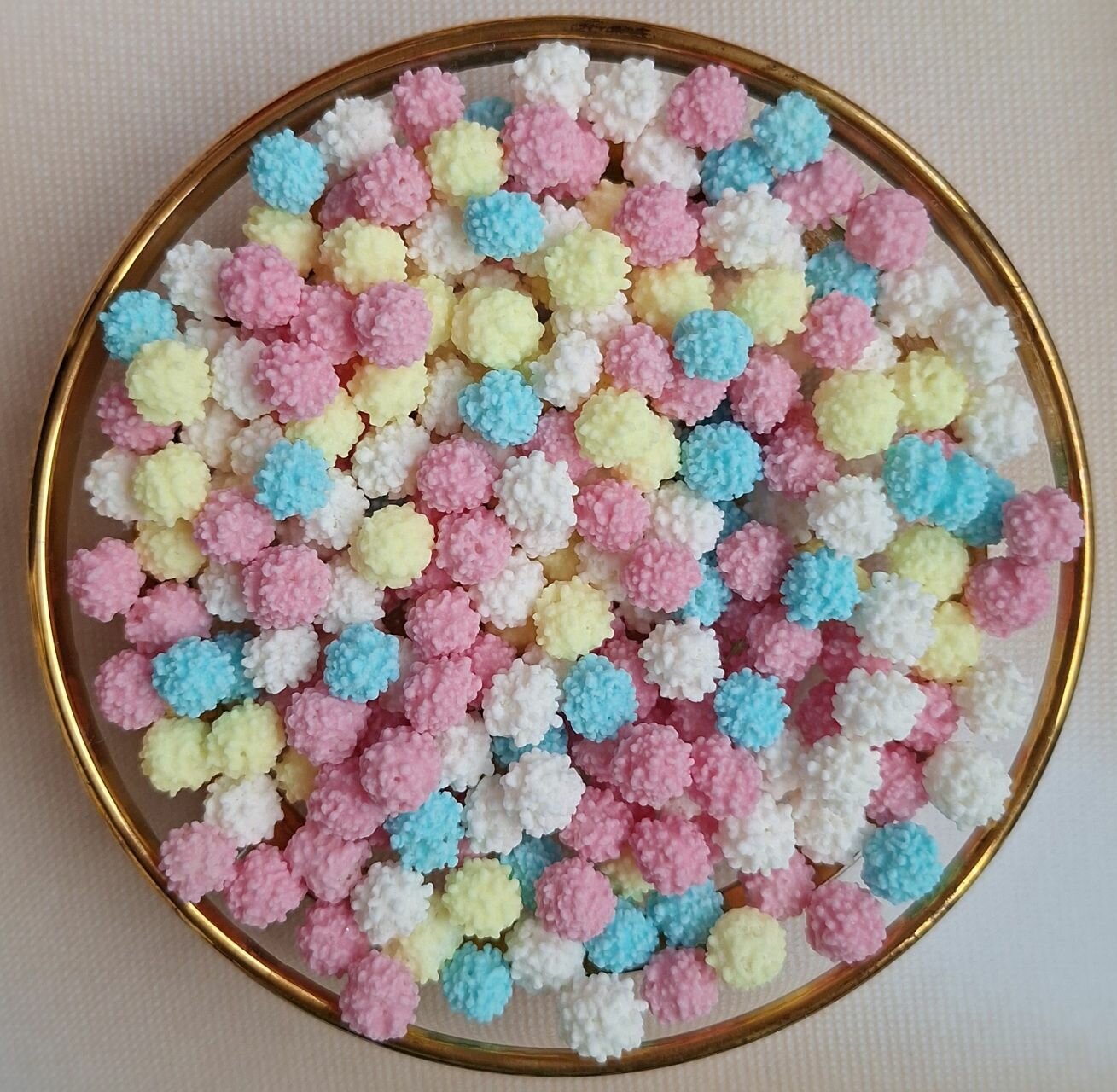 Кондитерское украшение сахарное Снежные Помпоны Микс, 40 г