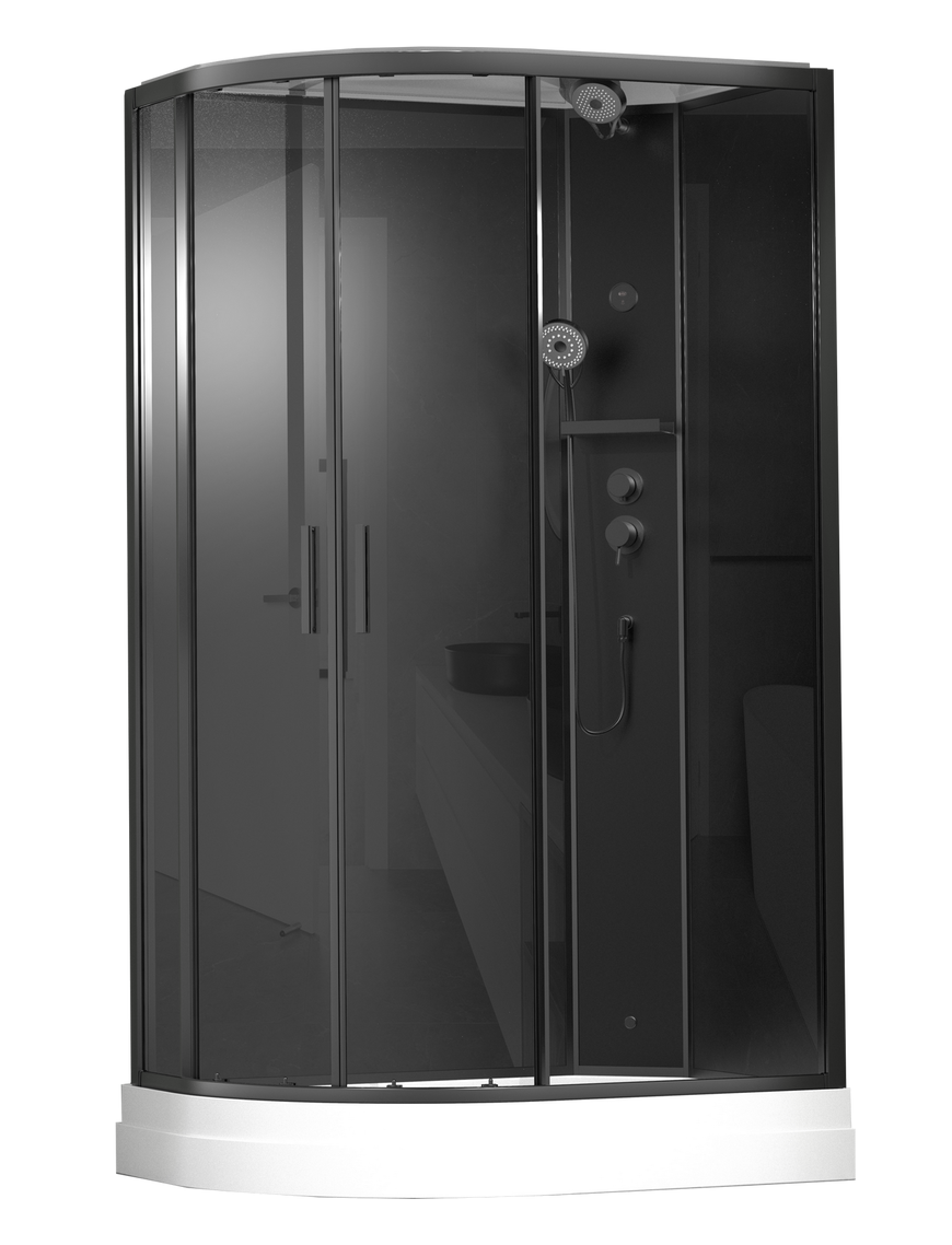 Душевая кабина Timo Premium ILMA Black 902 R (120*80*222) ILMA902RB