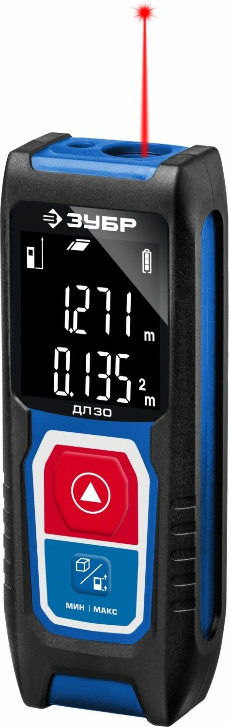 Дальномер лазерный ЗУБР ДЛ-30, 30 м, лазерный дальномер, Профессионал
