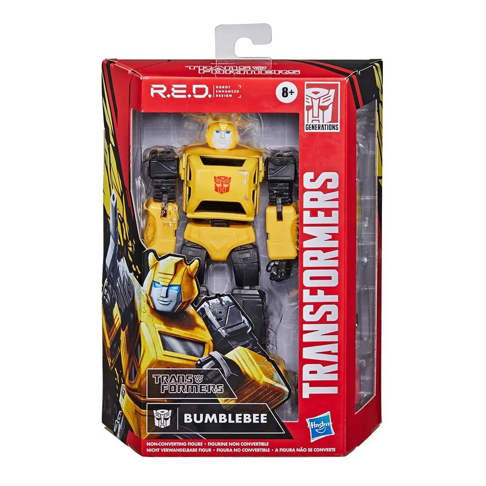 Трансформеры игрушки Hasbro Robot Enhanced Design Transformers R.E.D Bumblebee 15cm