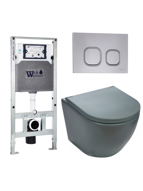 WeltWasser Комплект AMBERG 506 ST + MERZBACH 043 MT-GR + AMBERG RD-CR WeltWasser