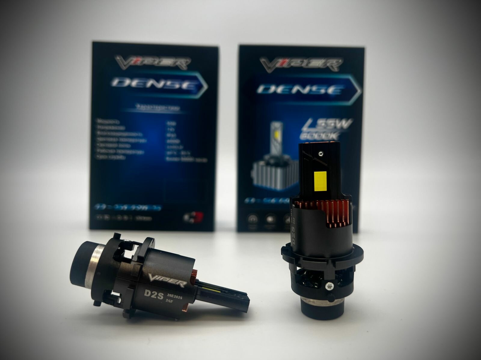 Лед лампы MINI D2R на Mitsubishi Outlander 2 XL 2006-2012 - 55W 6000K / Viper / Д2Р Led лампы вместо штатного ксенона на Митсубиси Аутлендер