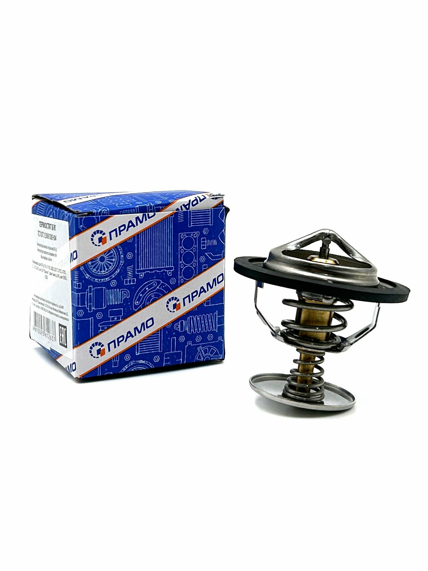 Термостат 87 гр. для а/м ГАЗ 31029, 3110, 3302, ЗИЛ-5301 - Прамо арт. ТС107.1306100-04