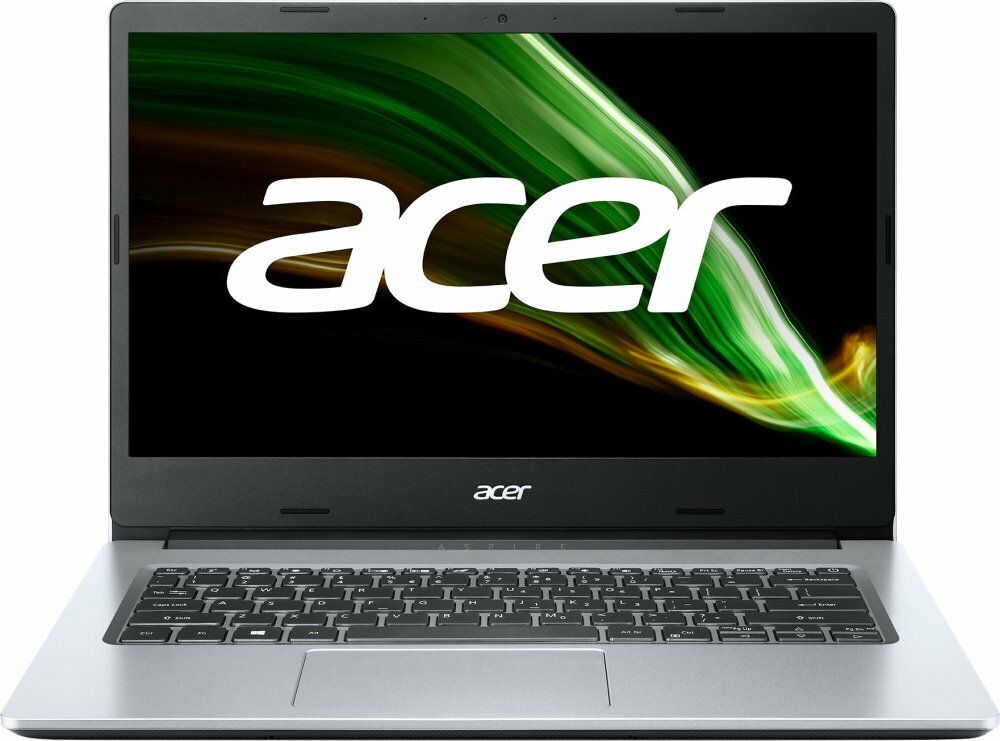 14" Ноутбук Acer Aspire 1 A114-33-P07T (NX. A7VER.00K) серебристый - 1920x1080, IPS, Intel Pentium Silver N6000, ядра: 4 x 1,1 ГГц, 4 ГБ, eMMC 128 ГБ, Intel UHD Graphics, Windows 10 Pro