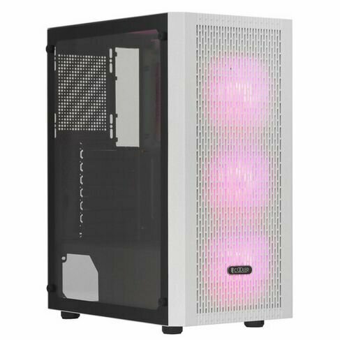 Компьютерный корпус PCCooler MA100 MESH WH (C3-A510WHP3-GL) белый - Mid Tower, Micro-ATX, Mini-ITX, Standard-ATX, USB 2.0 Type-A