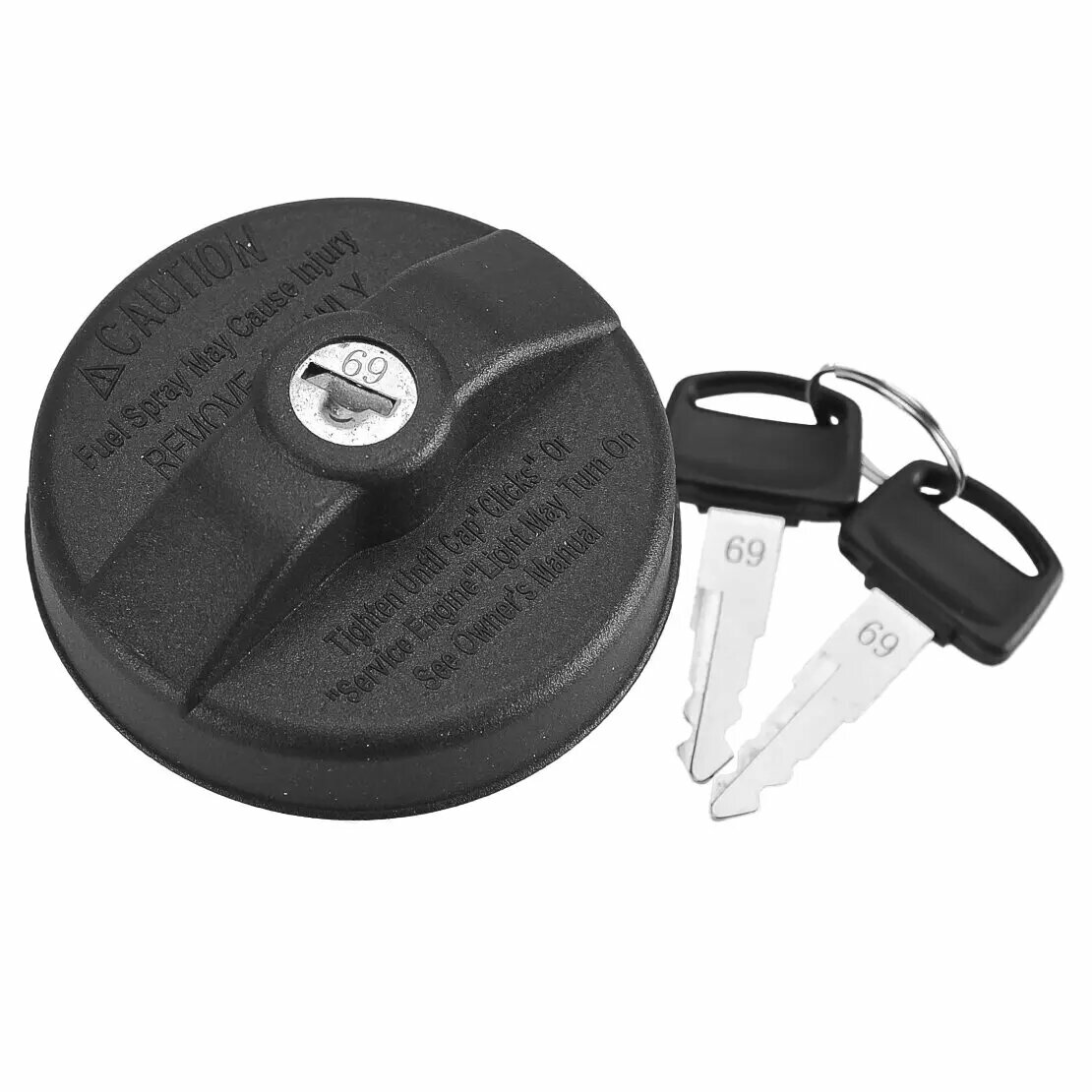 10504 MGC791 Запирающаяся крышка топливного бензобака с ключами, черный пластик, подходит для Ford F150 F250 F350 F450