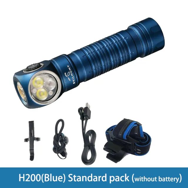 SKILHUNT H200 налобный фонарь красный/белый 18650 Nichia 519A 5000K, H200(Blue) pack