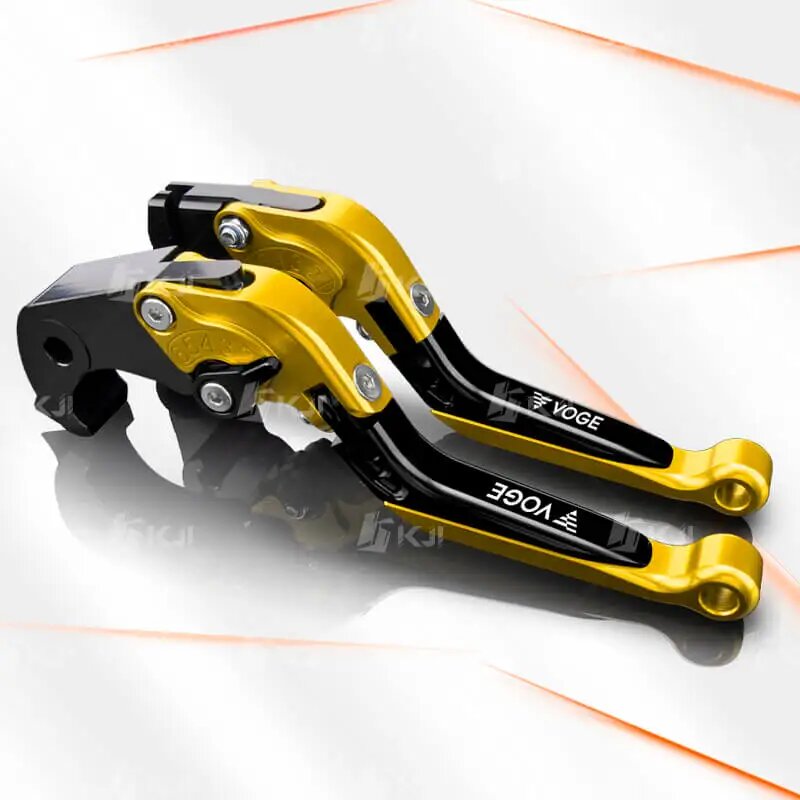 Для Loncin VOGE AC525/DS525/525R 2021-этот год рычаг сцепления тормозной рычаг набор регулируемых ручек рычаги аксессуары для мотоциклов Запчасти, Желтый