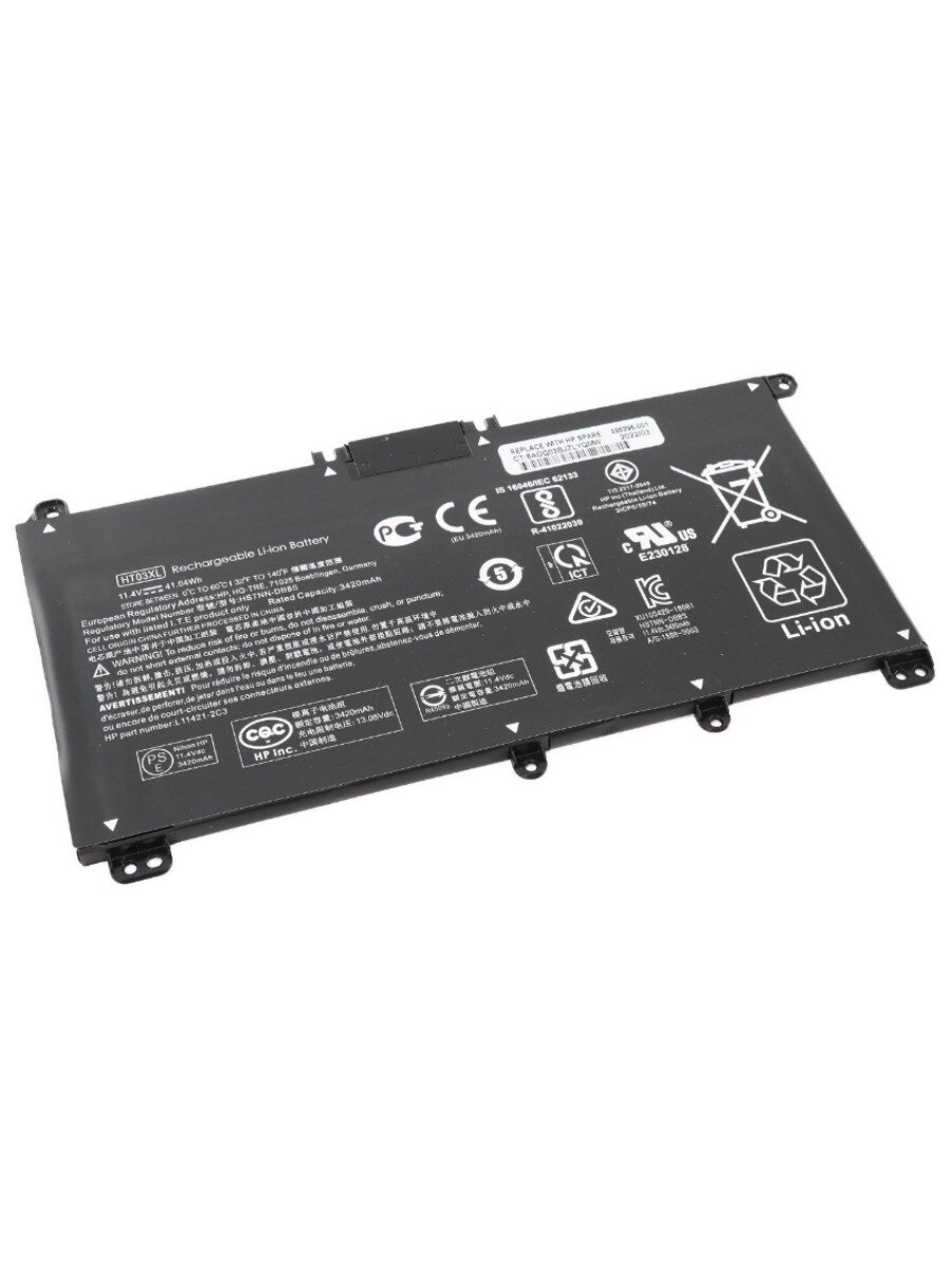 Аккумулятор для ноутбука HP HT03XL, HSTNN-LB8M, 11.4V, 41Wh, код 064264