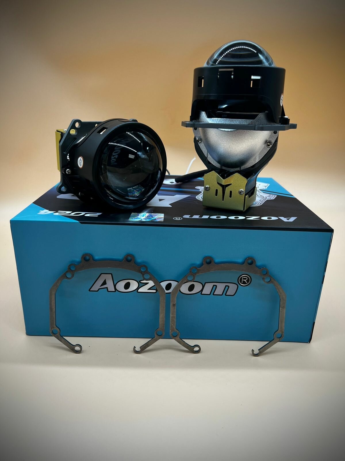 Светодиодные линзы оригинальный Aozoom A20 для Toyota Alphard 2011-2015 ксеноновые фары / 5500К, 53Вт / 70 Вт, / Настоящие Билед Biled Аозум на Тойота Альфард