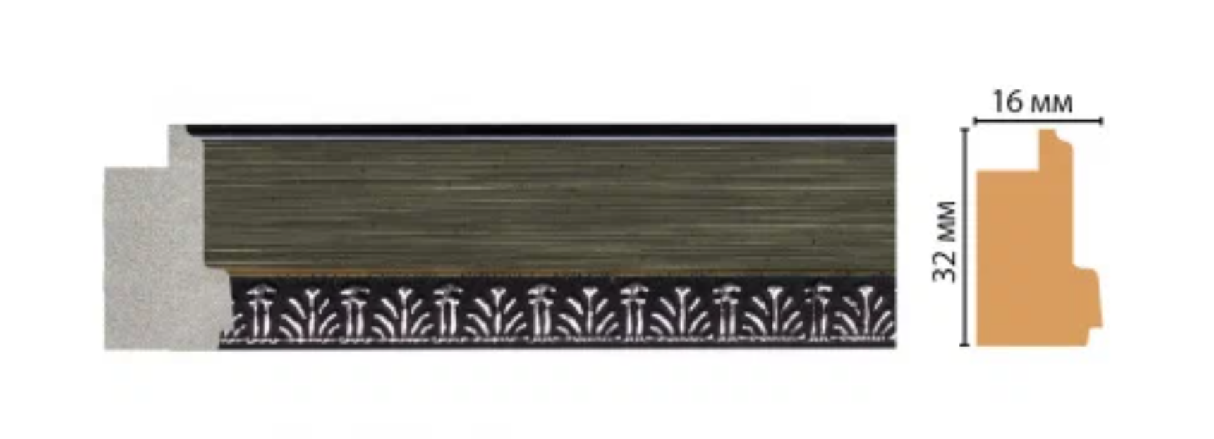 Багет Decomaster FM16-2 В32хШ16хД2850 мм / Декомастер.