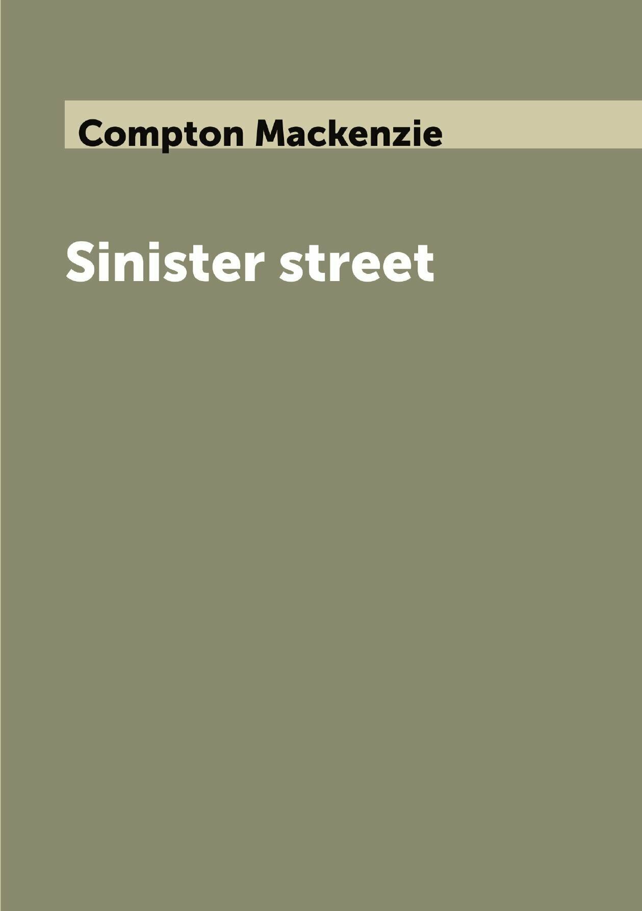Sinister street