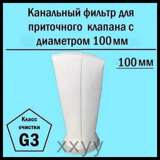 Канальный фильтр для вентиляции 100- мм G3Популярен осенью