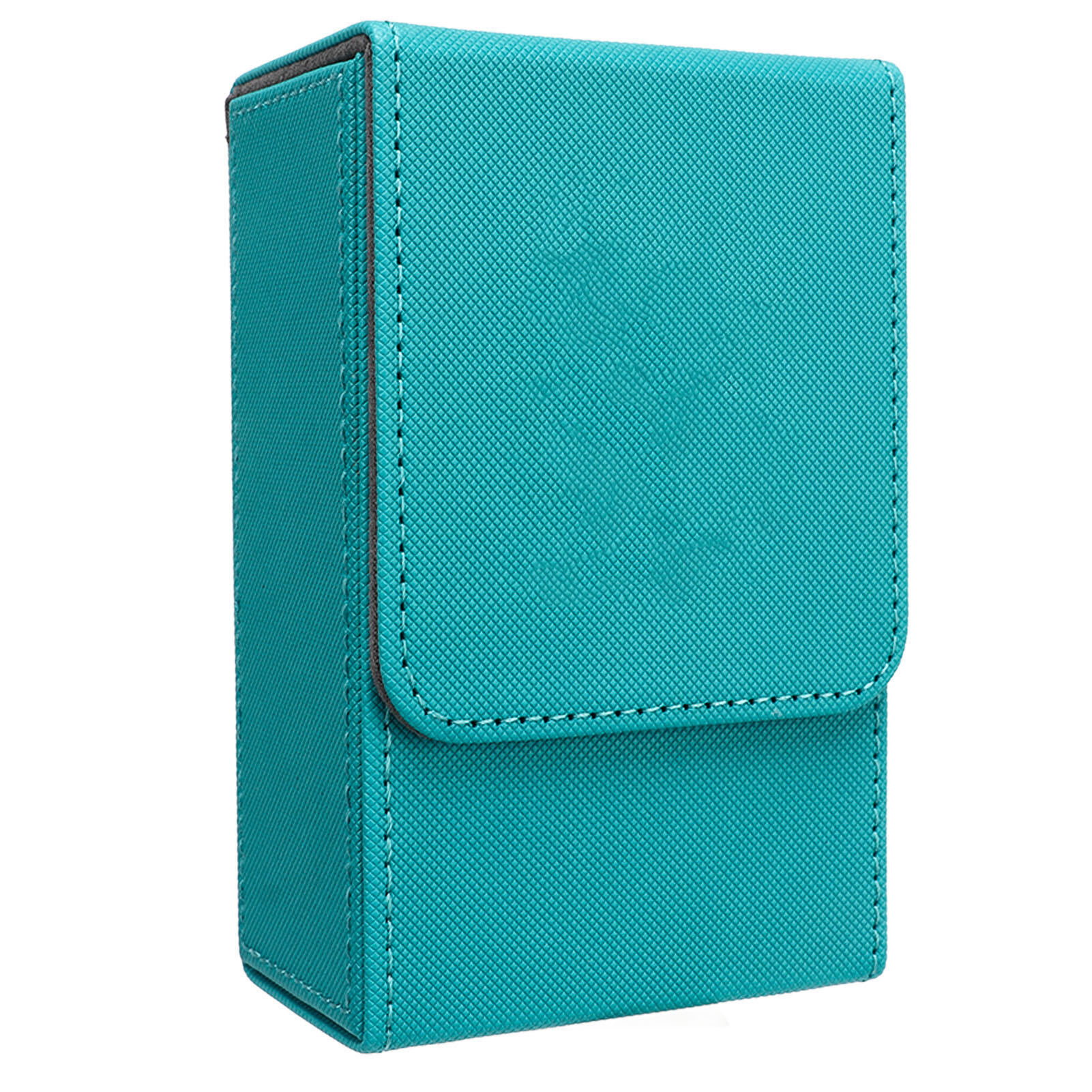 Tarot Storage Box with Sun Moon Design Large Size PU Leather Card for Universal Standard Cards Blue Green