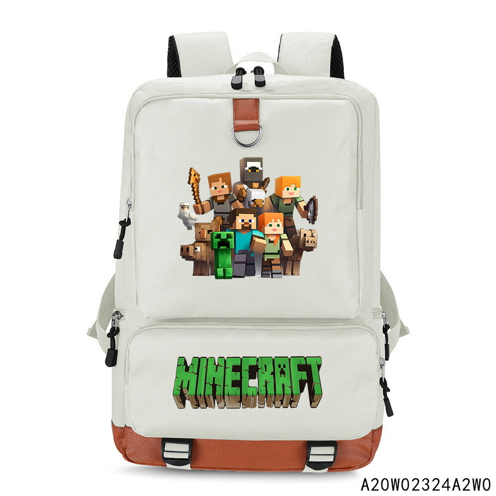 Школьная сумка Minecraft, игровая периферийная школьная сумка для школьников, большая емкость, рюкзак с принтом, компьютерная сумка