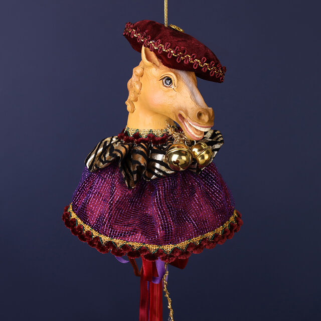 Елочная игрушка Лошадь Джакомо: Eclogae 15 см, подвеска, Winter Deco, 2007210