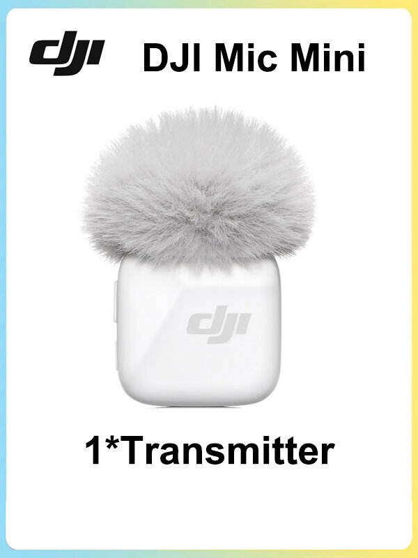 DJI Mic Mini(1 RX)Mobile version, Высококачественный звук, стабильная передача, активное шумоподавление, две регулируемые передачи, взрывозащищенный звук