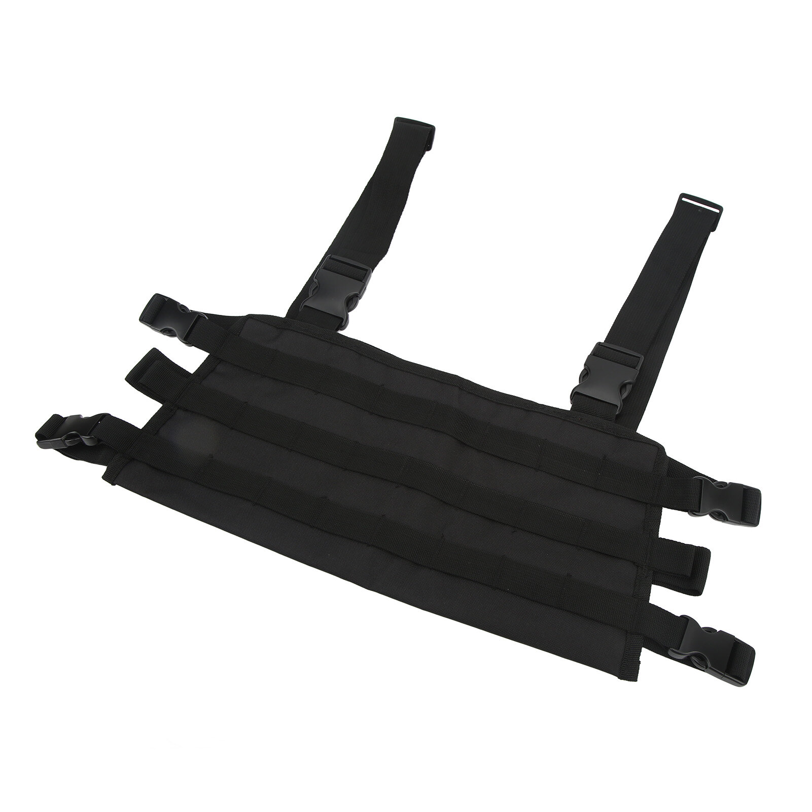 Жилет для активного отдыха 600D Oxford Cloth дышащий регулируемый модульный тренировочный жилет для охоты на открытом воздухе черный