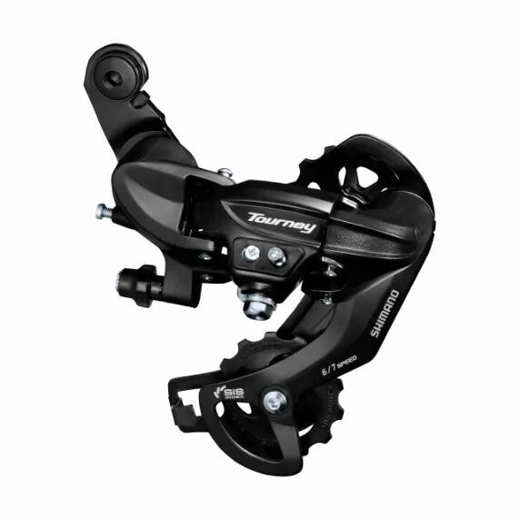 Shimano RD TY300 Задний переключатель 6/7 скоростей, Tourney, короткая/средняя лапка, долговечный и надёжный