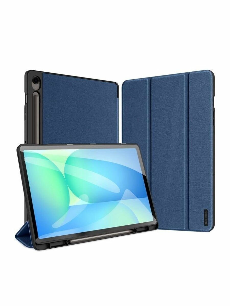 Чехол-книжка Samsung Tab S10 FE Plus Dux Ducis Domo Series (pen slot) Blue