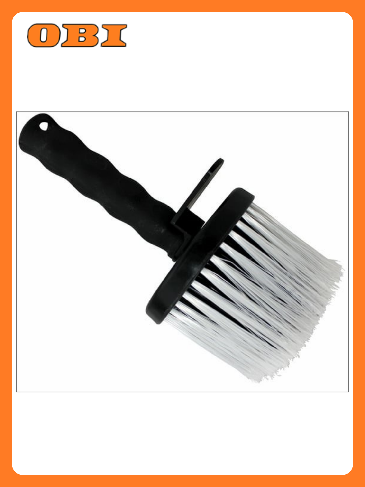 Макловица Intek, синтетический ворс, пластиковая рукоятка, черная, D105мм