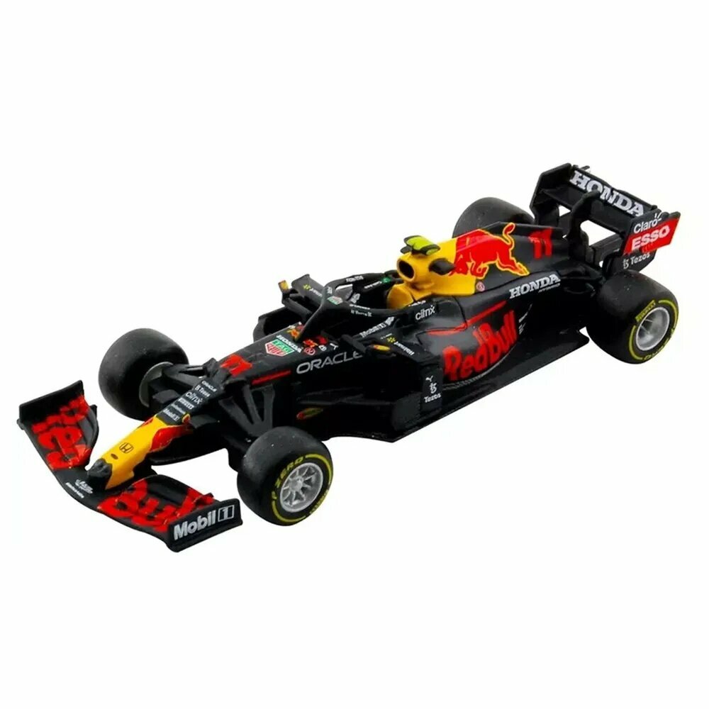 Машинка болид формулы 1 Red Bull RB16b, Серхио Перес, 1:43, Bburago,18-3806111