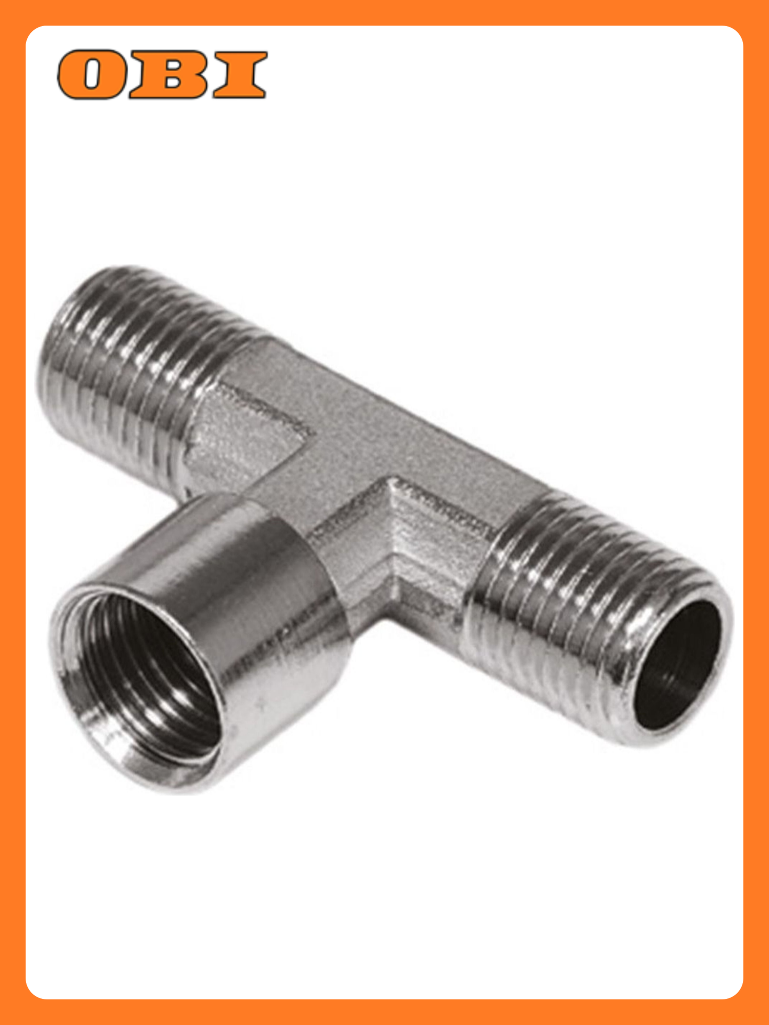 Тройник Elitech T-1/4"MПП, сталь, переходник, резьбовое соединение