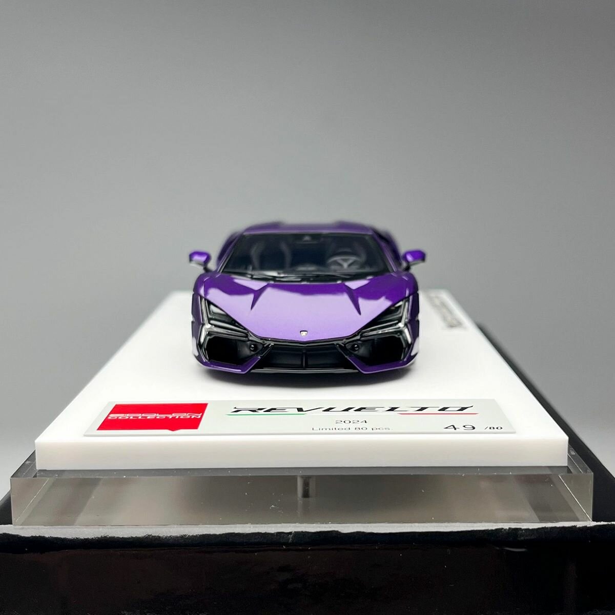 Машинка Make up MU 1:43 Lamborghini Revuelto 2024 Purple Premium Resin Model