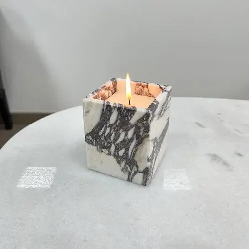 Фиолетовый мраморный подсвечник Calacatta Viola Calacatta Viola