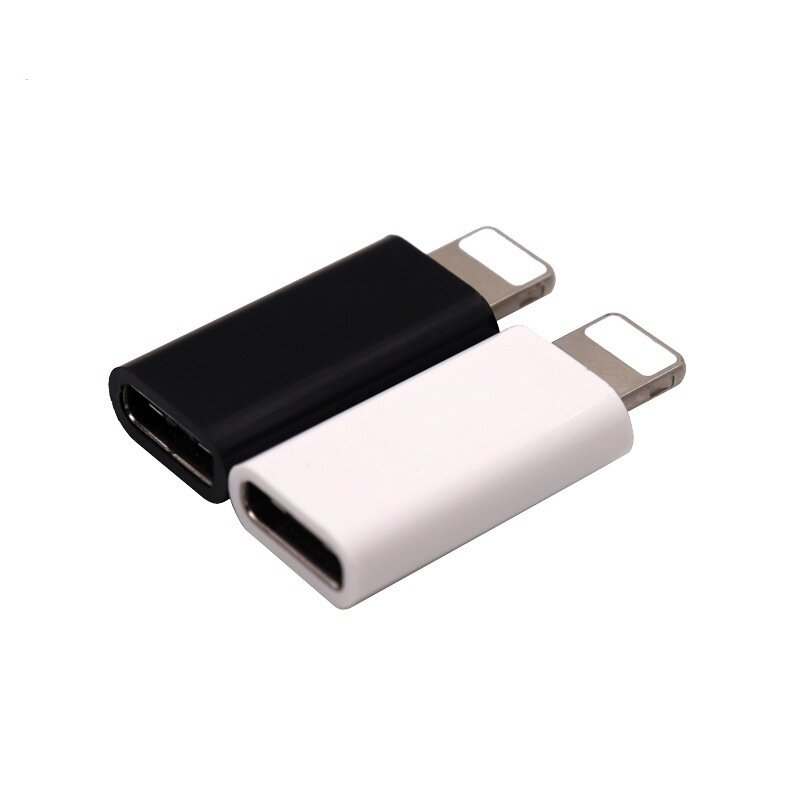 Микро-USB к Type-C адаптер для устройств Apple, пластик ABS, черный цвет, 100% совместимость