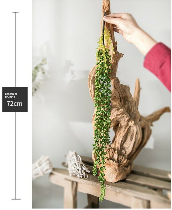 Искусственное растение в скандинавском стиле для декора стен, зеленый плющ, висячая орхидея, подвесная корзина, висячая