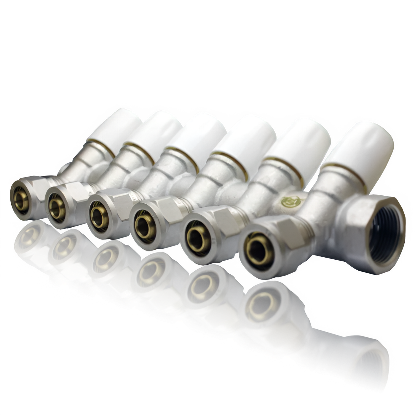 Коллектор TST регулируемый вентилями и цангами 3/4x16x6 выходов