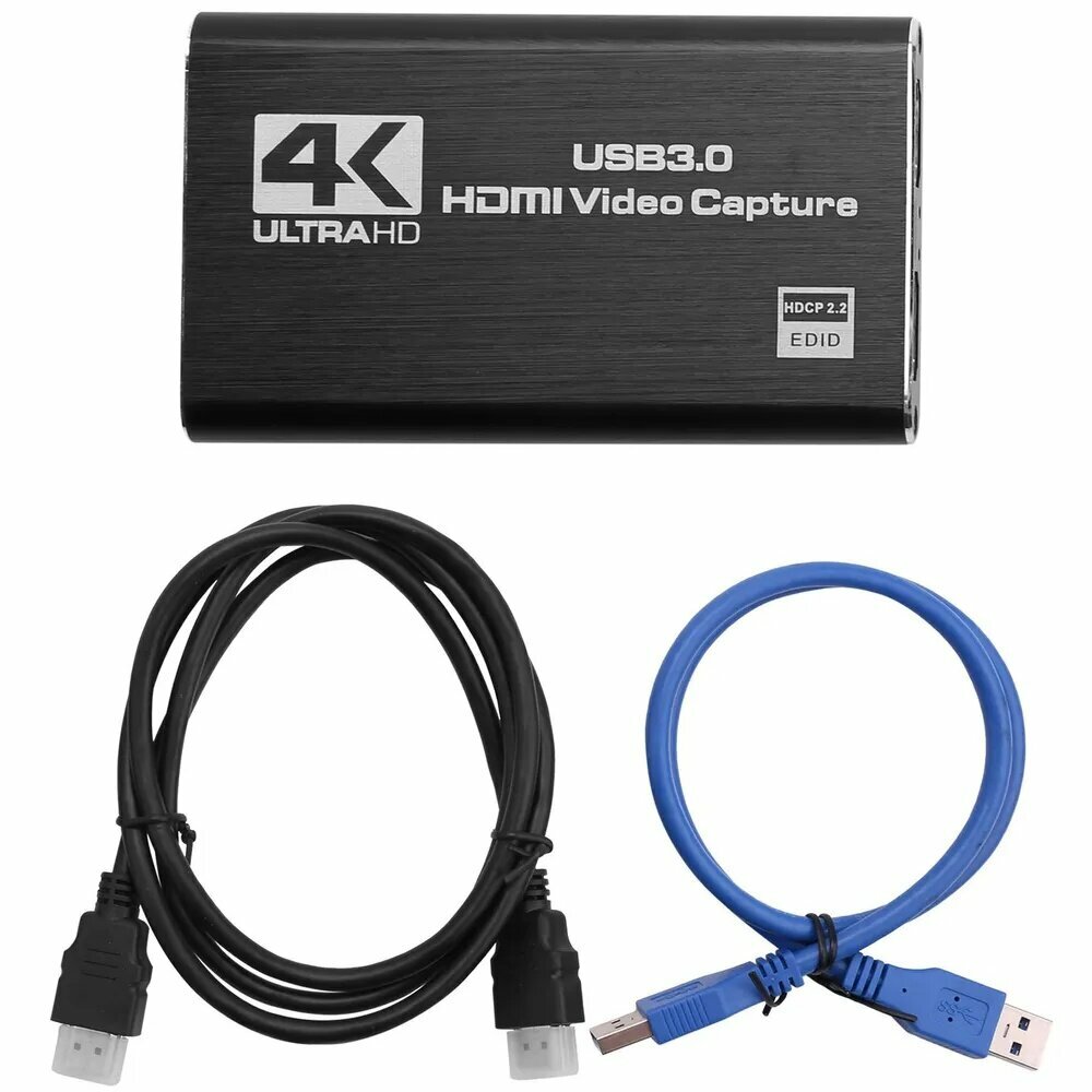 Карта захвата аудио-видео адаптер захвата 4K USB 3.0 видеоконвертер для потоковой передачи игр записи видео в пря