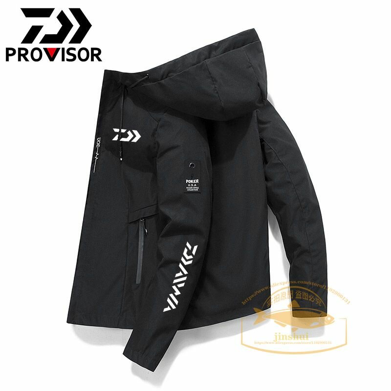 Мужская походная куртка daiwa, для отдыха, рыбалки, 2024/рыболовная куртка с капюшоном