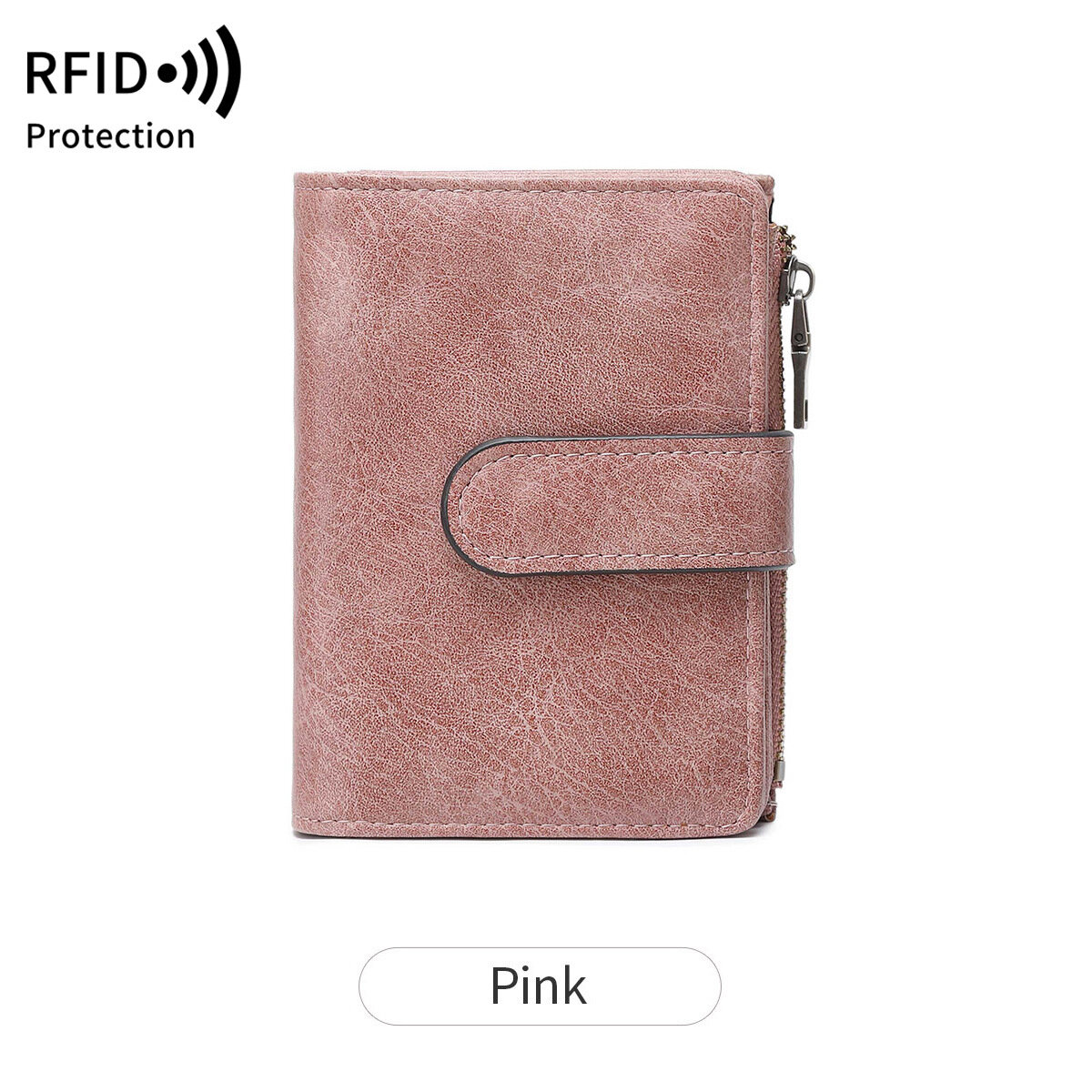 ZY Кошелек Большой объем ПУ Кожа Сшивка Трехскладной RFID