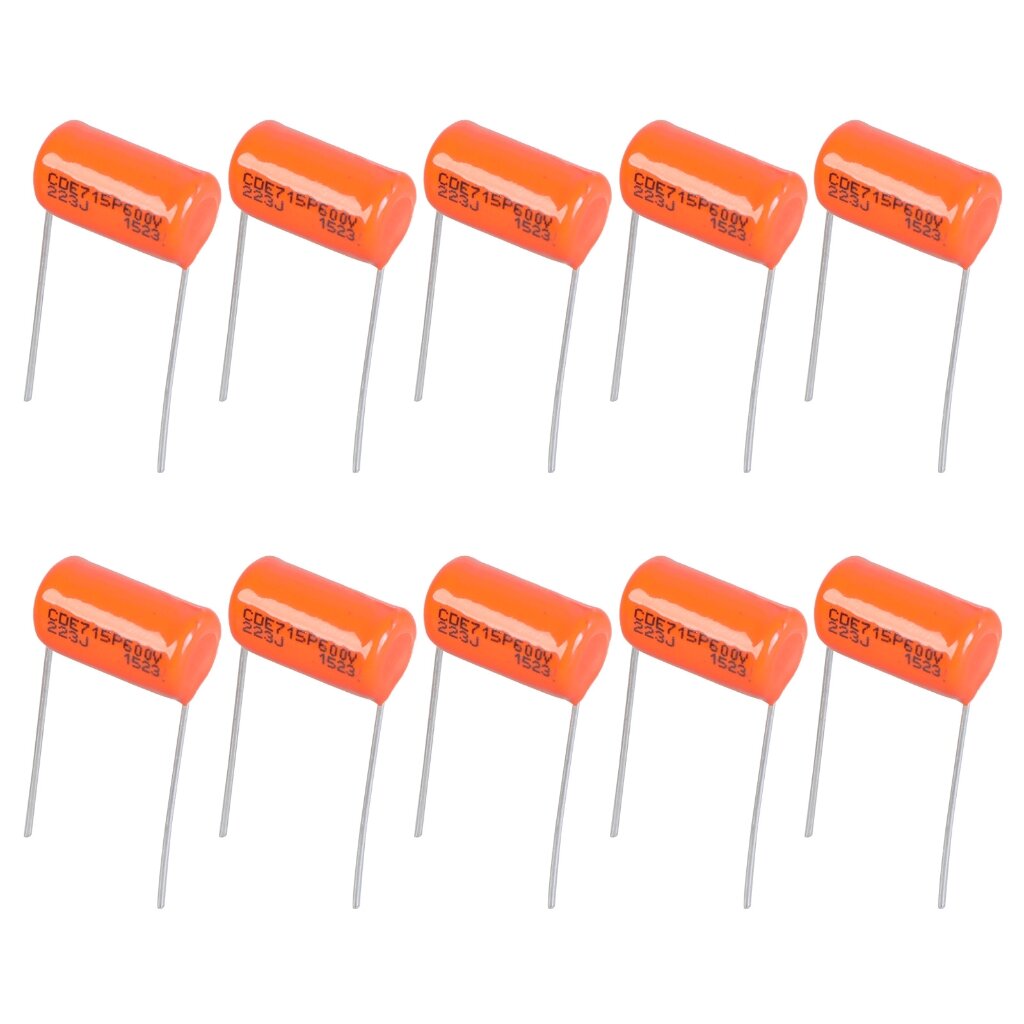 10ШТ 600v 715P.022uf Оранжевые Каплевидные Конденсаторы Тональные Колпачки Гитарный Тональный Конденсатор Легкий Электрогитарный Конденсатор