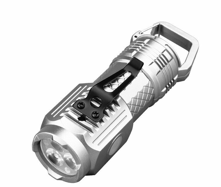 Трансграничный новый открытый фонарик сильный свет супер яркий мини вспышка три глаза маленький монстр abs фонарик