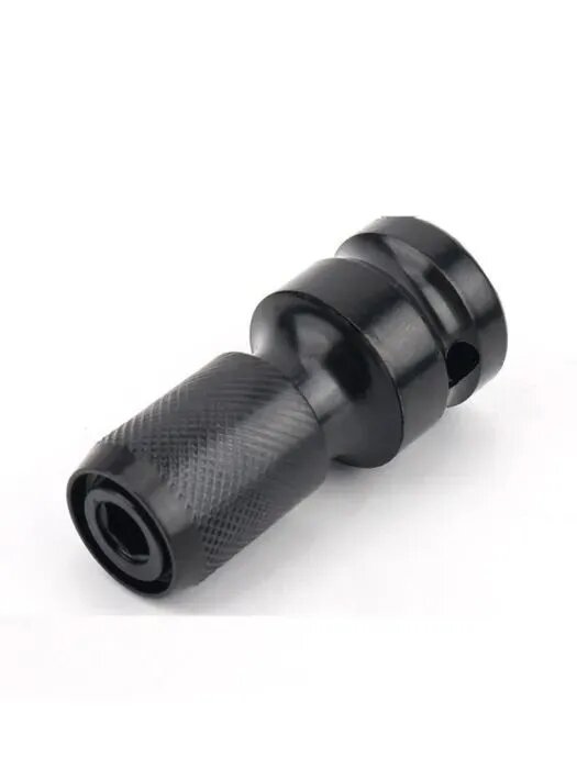 Ударный переходник с 1/2 квадрат на 1/4 шестигранный / Адаптер под биты для гайковертов, трещеток, воротков