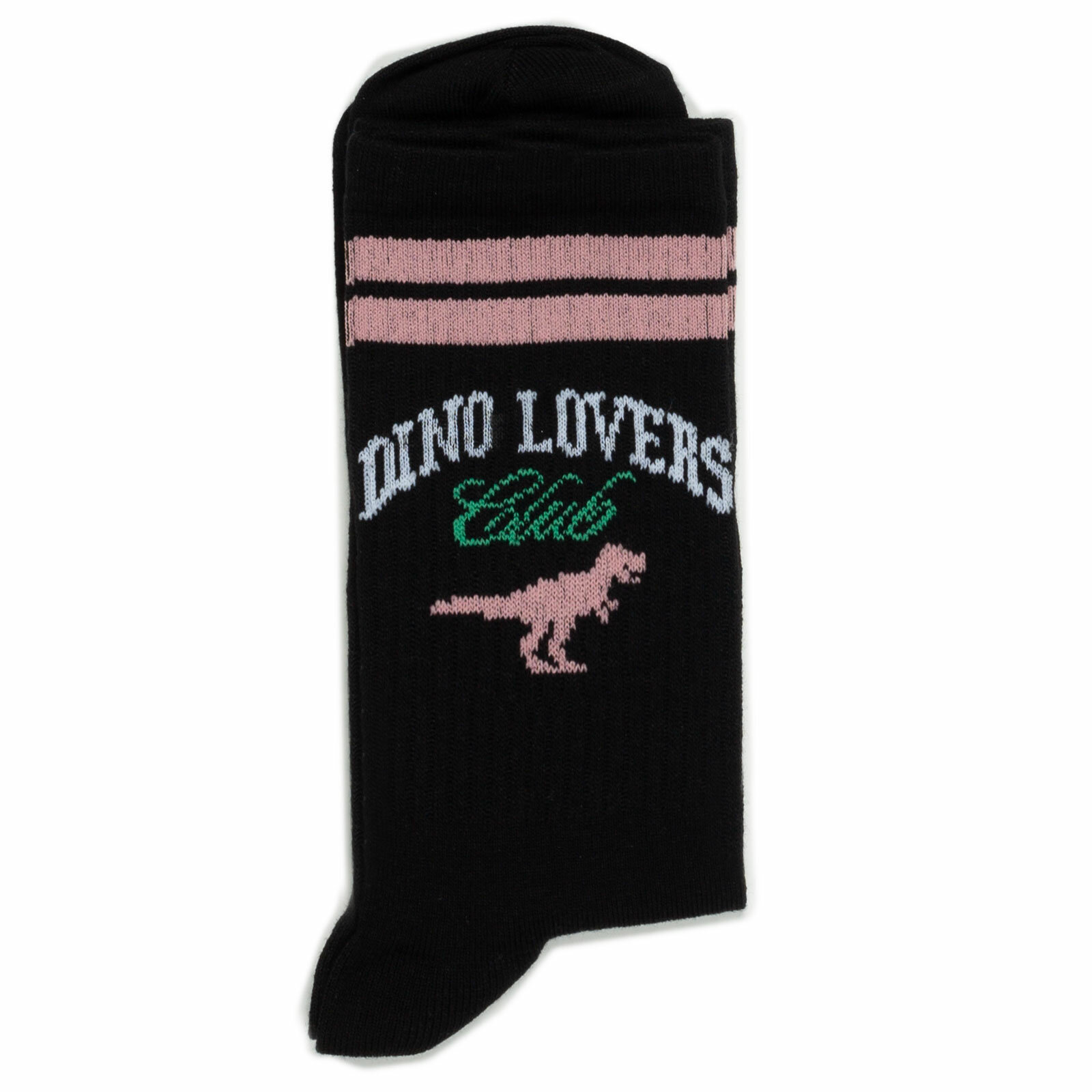 Носки Носки спортивные с динозаврами Dino Lovers Club - Черные