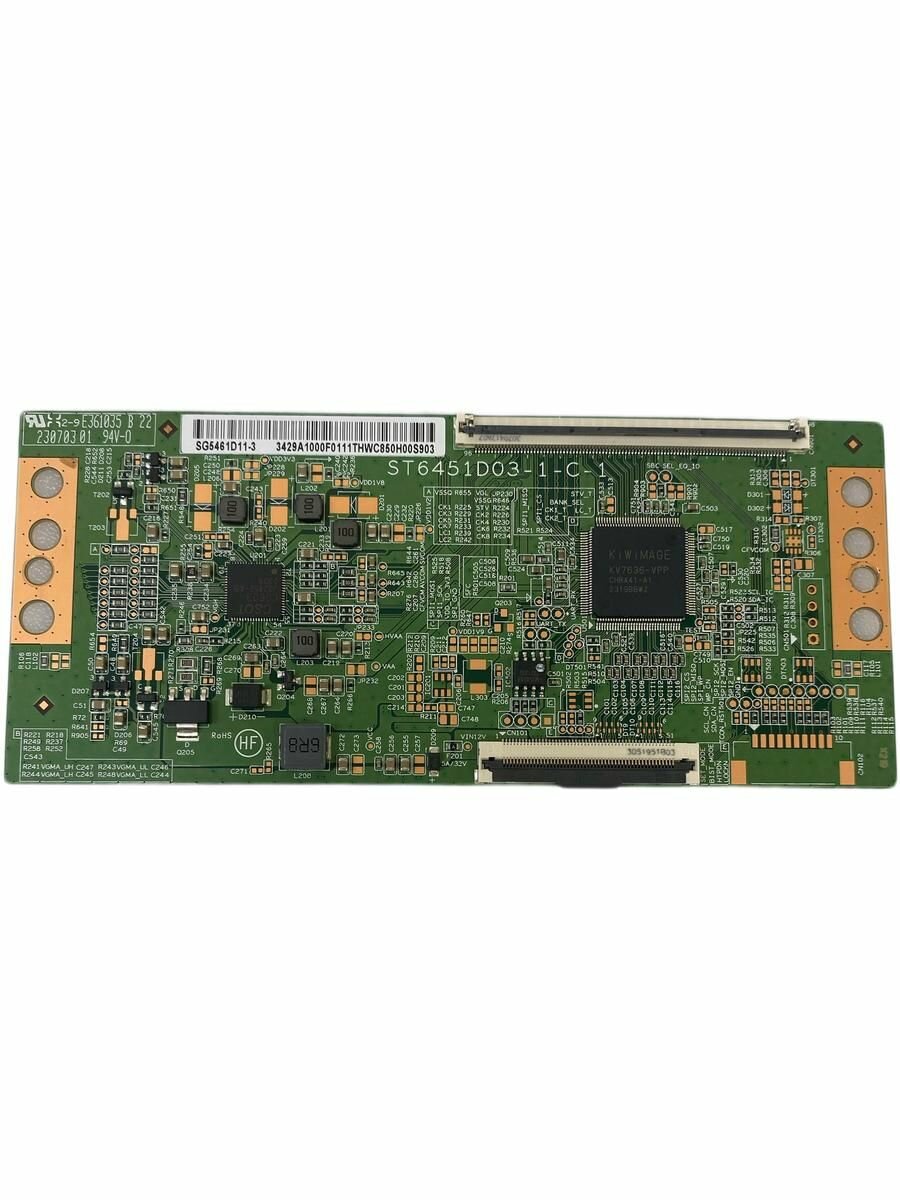 Плата T-Con (ST6451D03-1-C-1), для телевизора Яндекс телевизораСтанцПРОсАлисой55