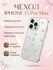 Чехол на Iphone 15 Pro Max, прозрачный, принт "Розовые бантики" .