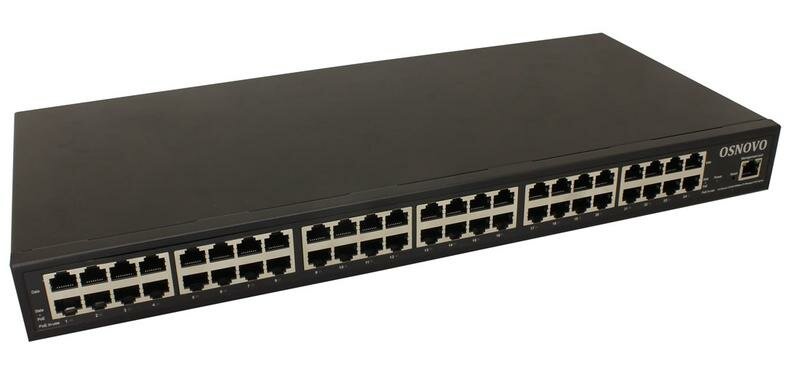 Инжектор управляемый PoE Midspan-24/370RGM Gigabit Ethernet на 24 порта OSNOVO 11495